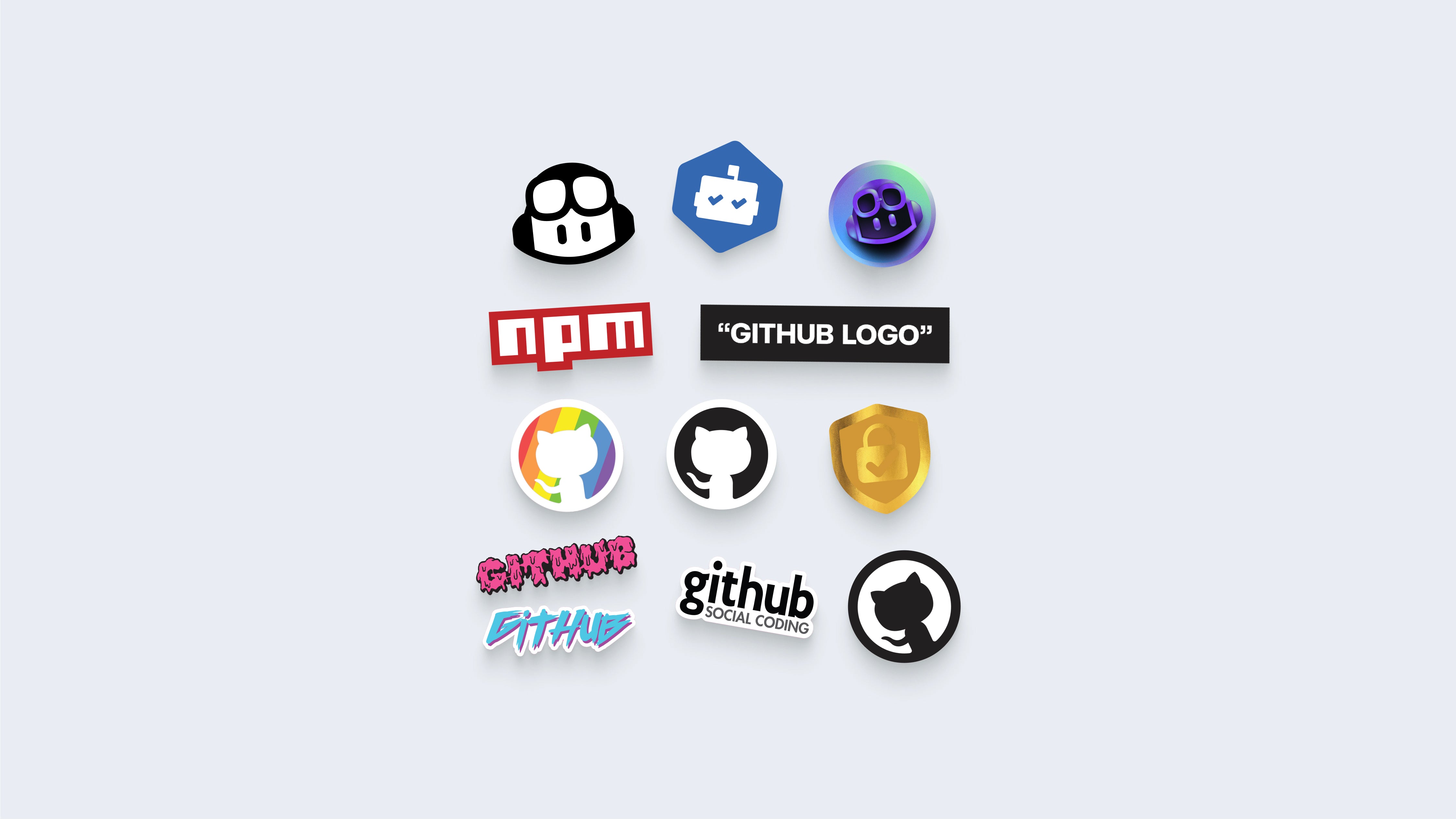 Logo Stickers - Pack of 12 – GitHub Shop